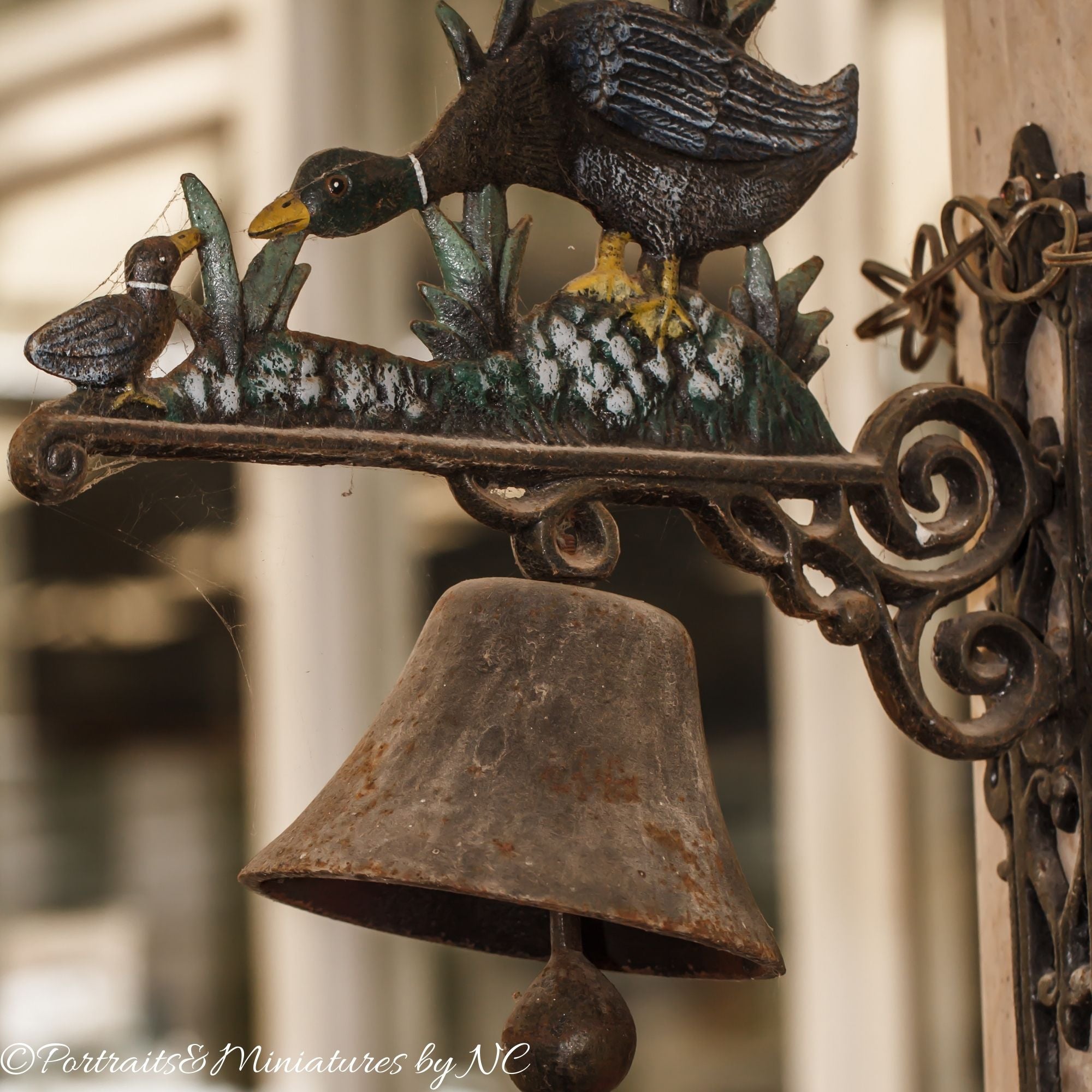 Vintage Door Bell – Portraits and Miniatures by NC