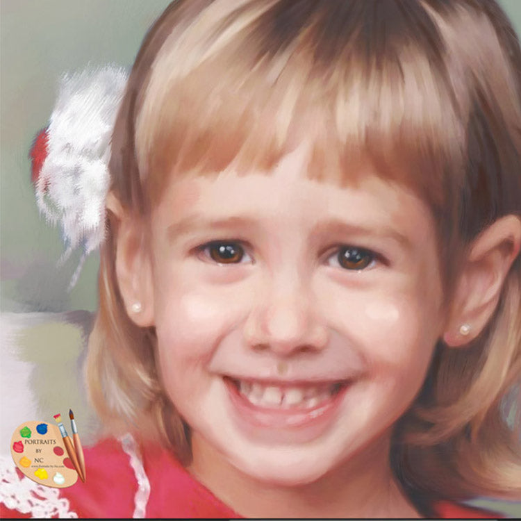 Child Portrait - Custom Portraits of Girls – Portraits and Miniatures by NC