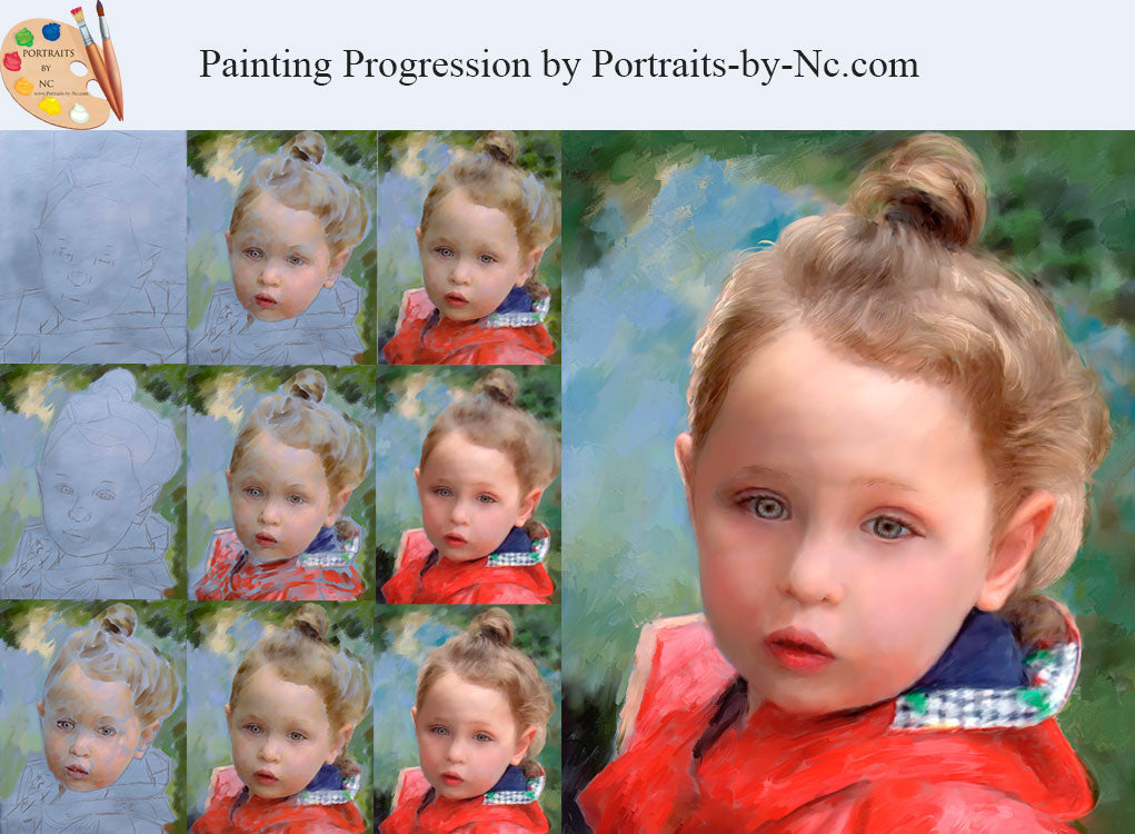 A Painting's Progression – Portraits and Miniatures by NC