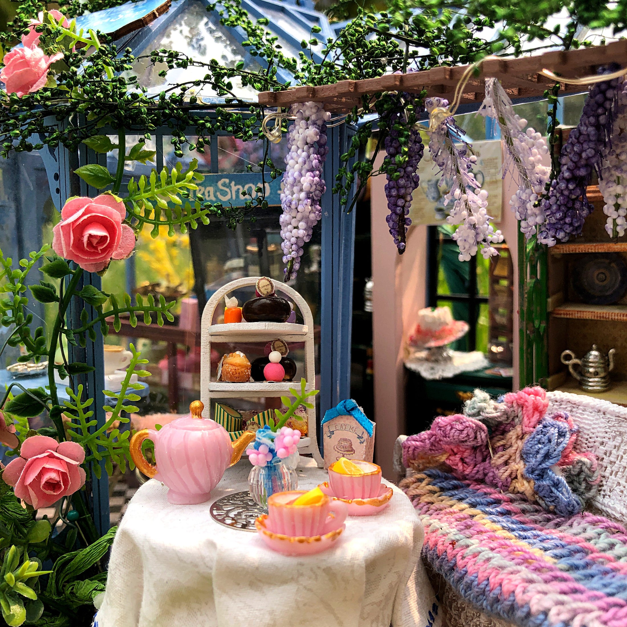 Rose Garden Tea House Miniature Diorama - Made to Order – Portraits and ...